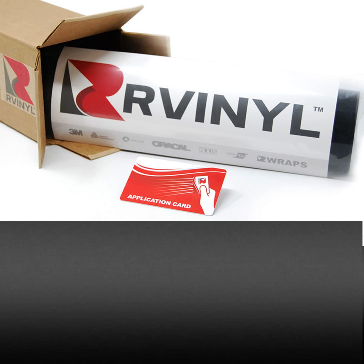 Rvinyl 3M 2080 S12 Satin Black 5ft x 7ft WApplication card Vinyl ...