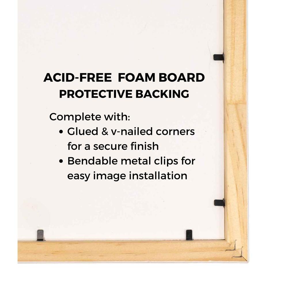 16x9 Frame Blue Solid Wood Picture Frame Width