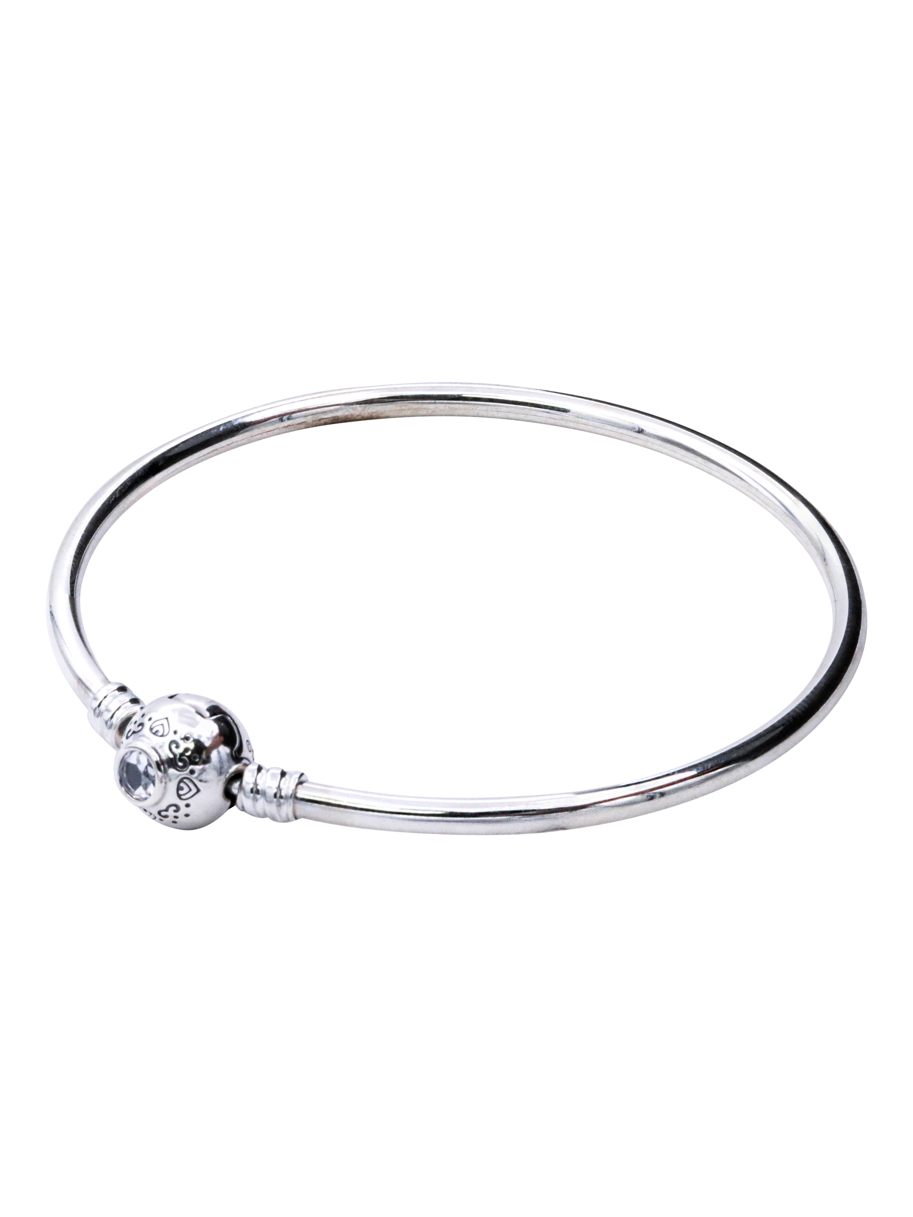 PANDORA Disney Princess Jasmine and Aladdin Bangle Size 19